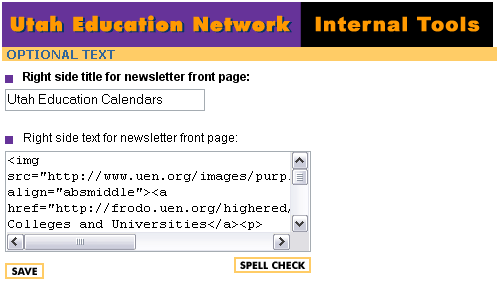 Newsletter Editor Tutorial - UEN